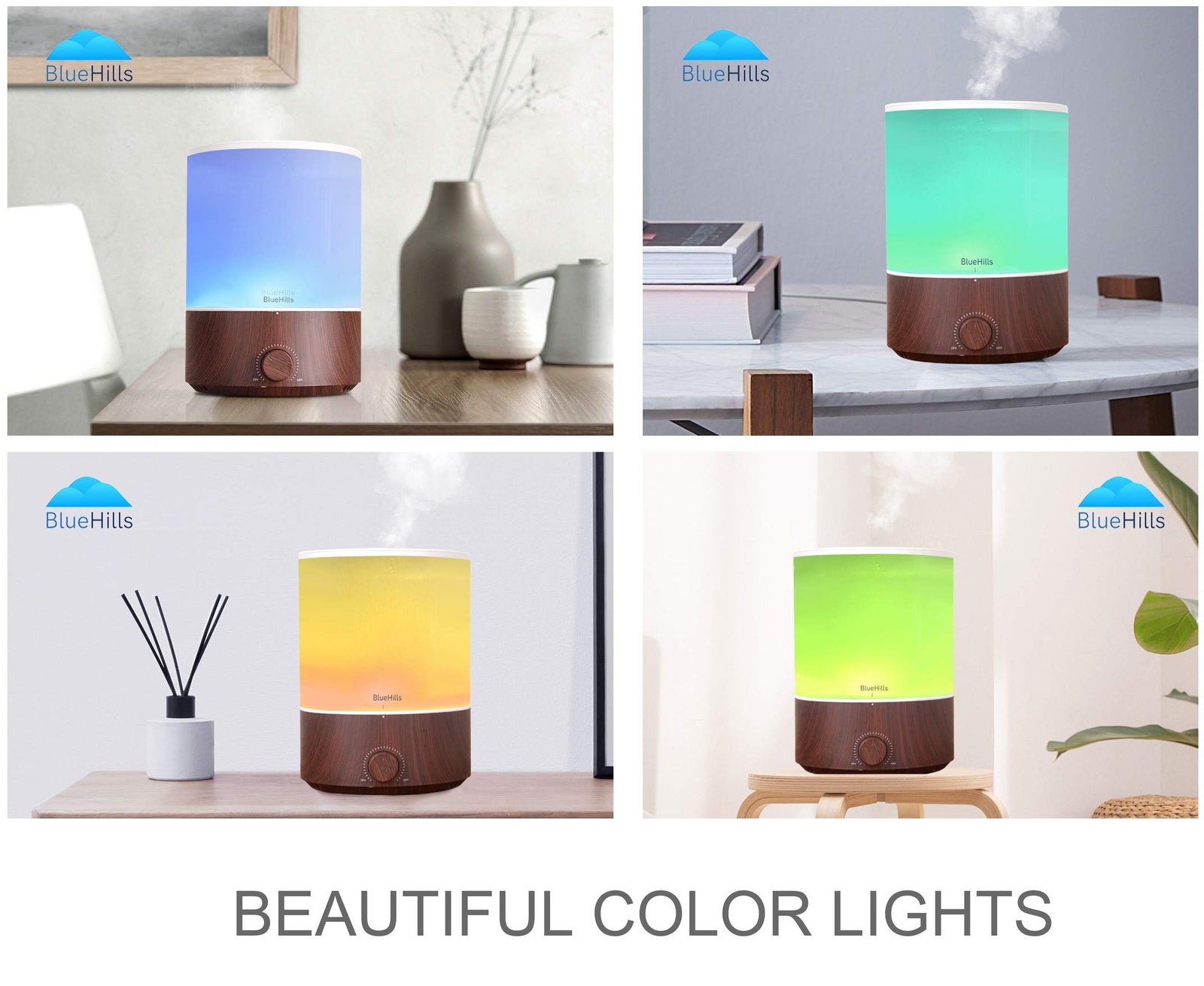 BlueHills 4000 ML Premium XL Essential Oil Diffuser Humidifier Extra L